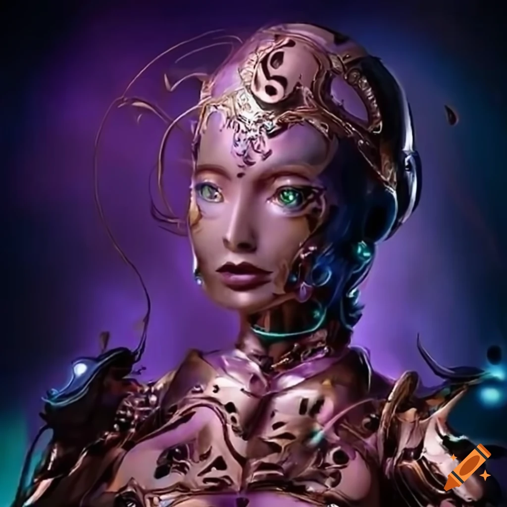 A.I. Robot Goddess Genesis the Dream Weaver on Craiyon