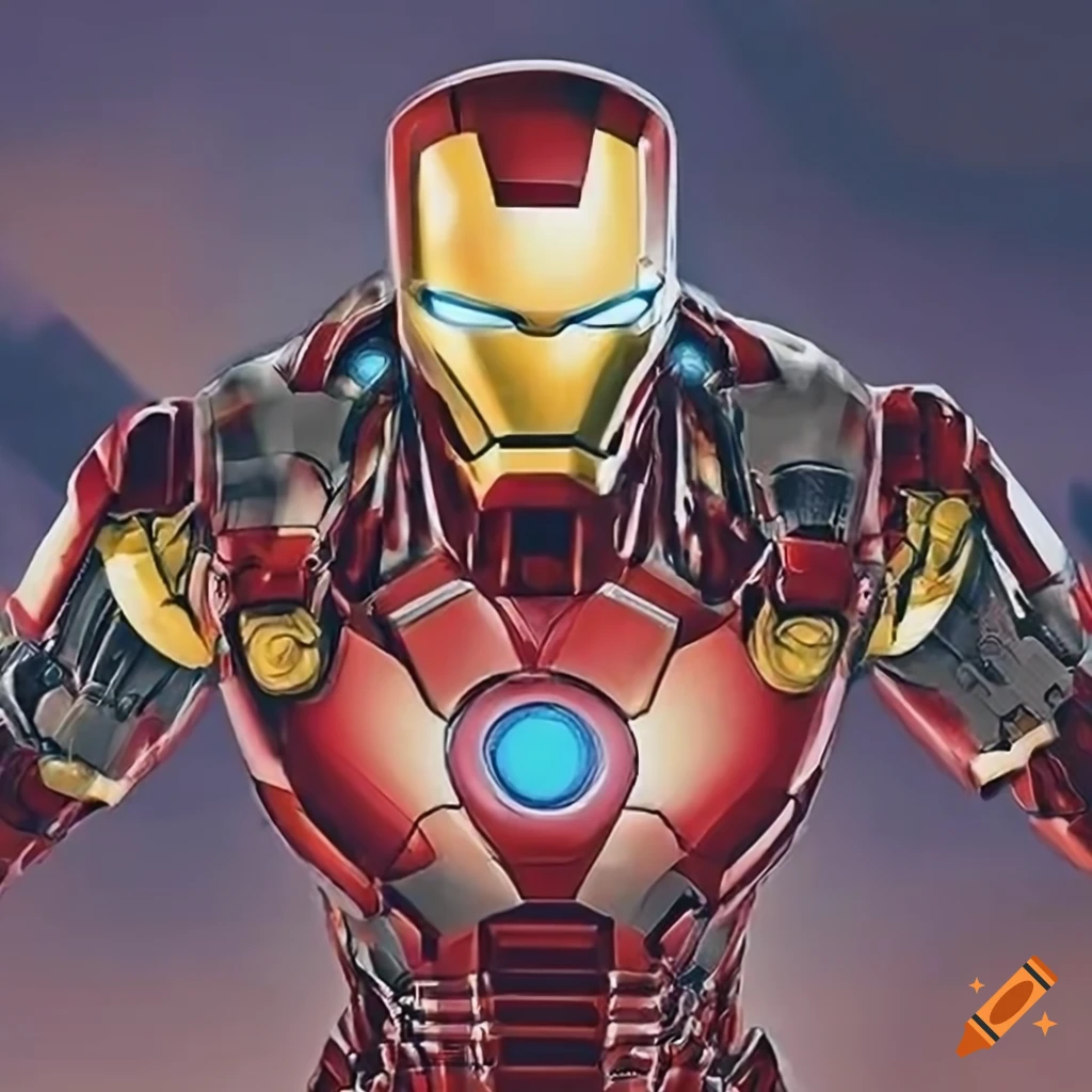 Iron man character on Craiyon