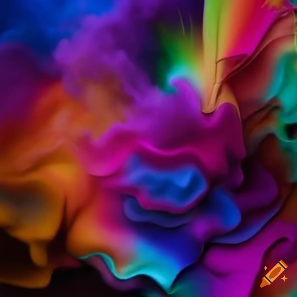 Color explosion abstract art on Craiyon