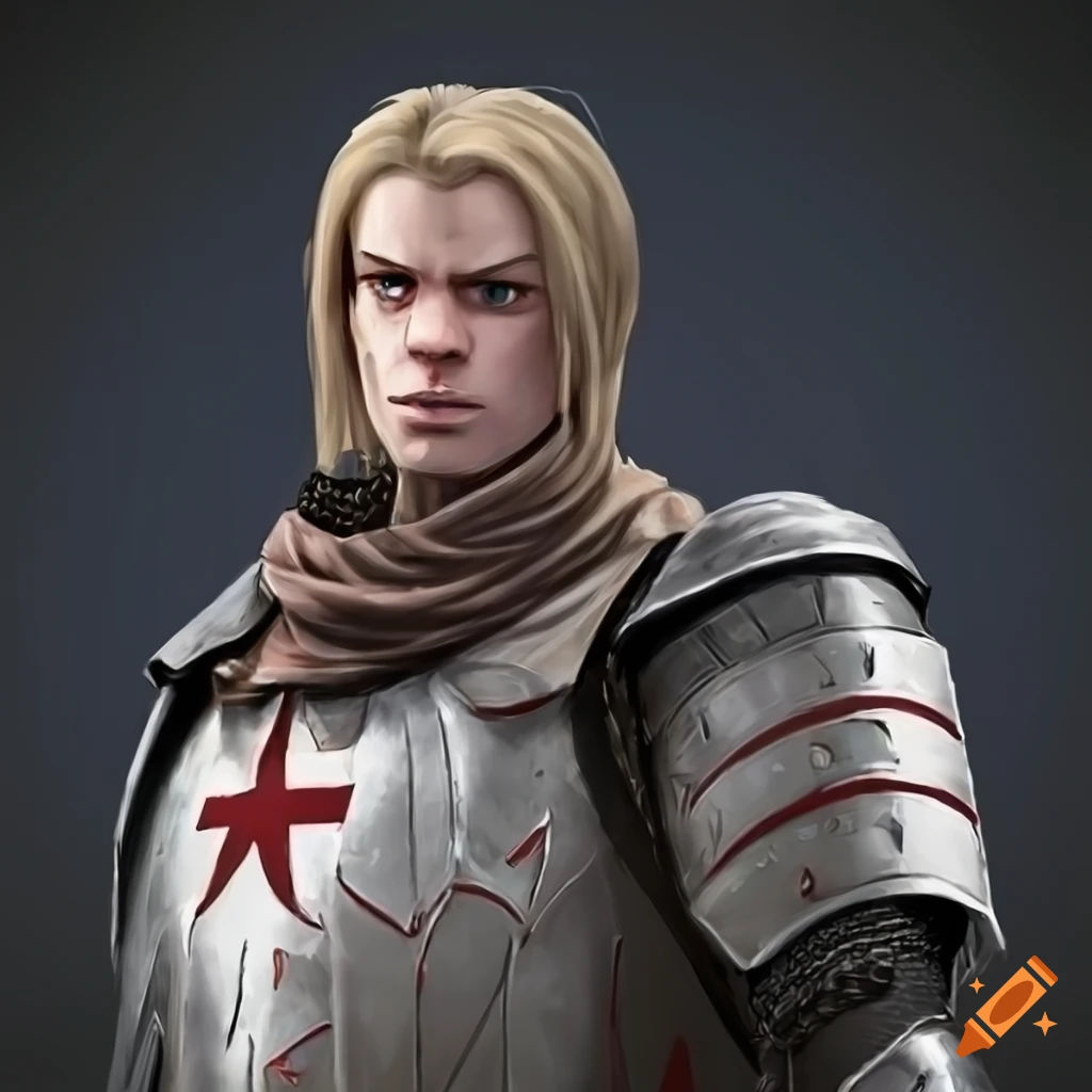 Armored Knight Templar and Sword Samurai in a fusion of rock solid ...