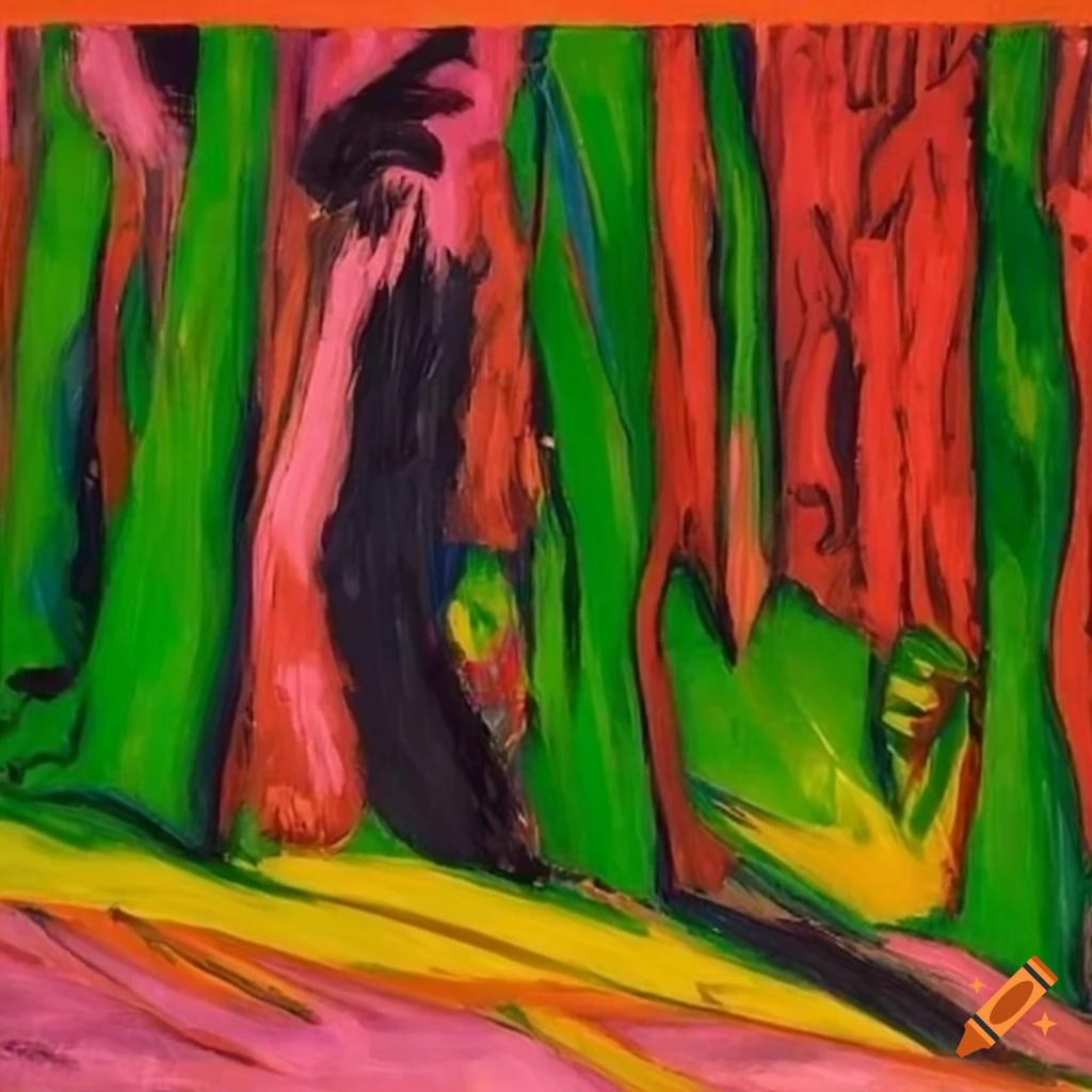 Dramatic trees landscape in wisconsin during summer by lake michigan on ...