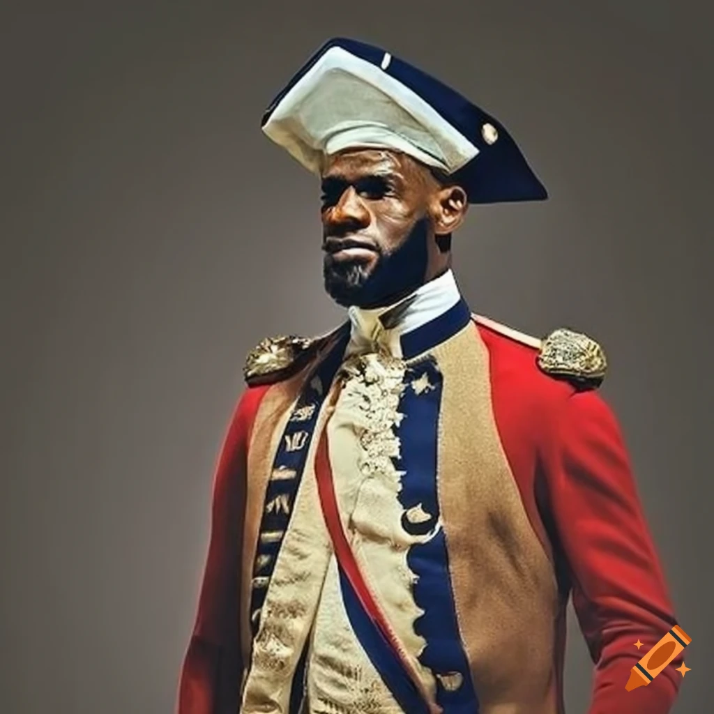 Lebron james in george washington costume on Craiyon