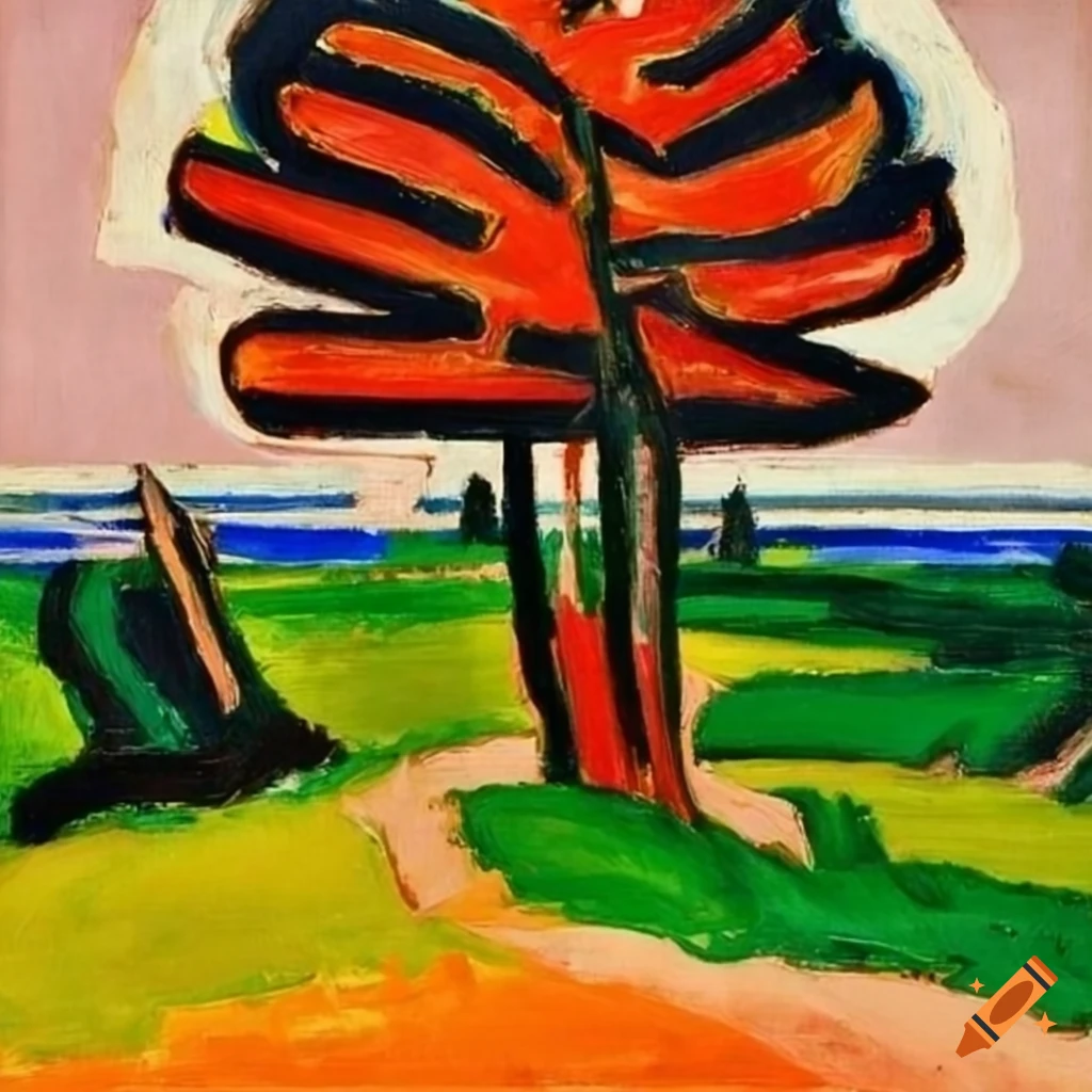 Dramatic trees landscape in Wisconsin during summer by Lake Michigan on ...