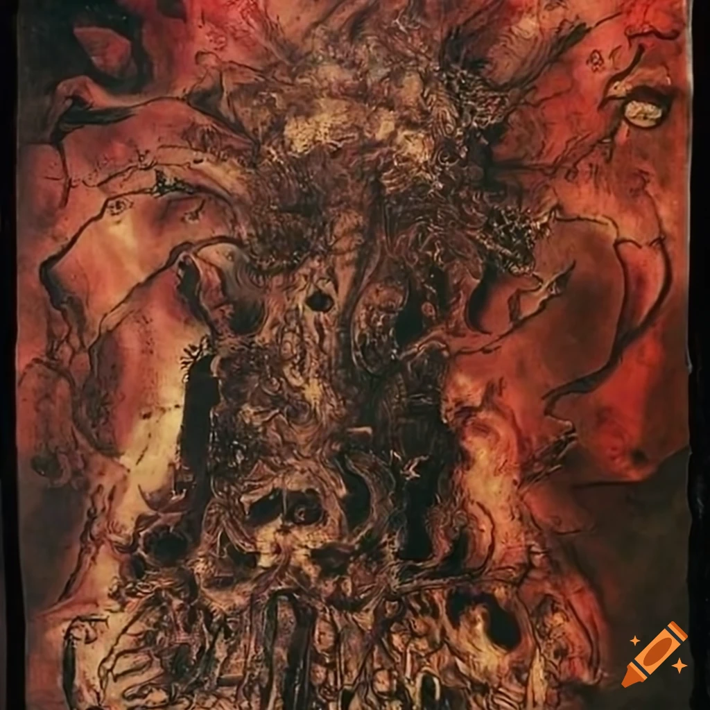 Baroque baron in a pandemonium setting influenced by John Martin, Giger ...