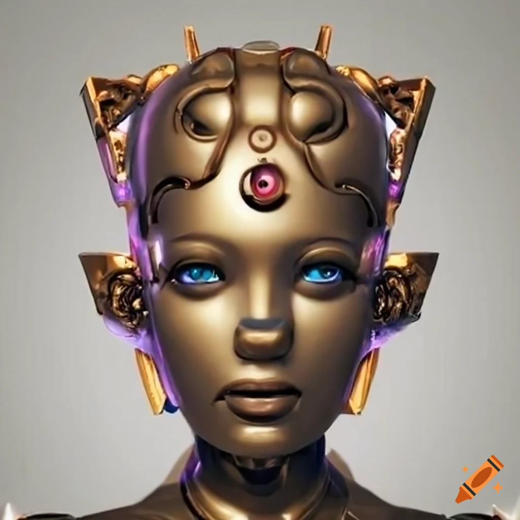 Ai robot goddess named consort on Craiyon