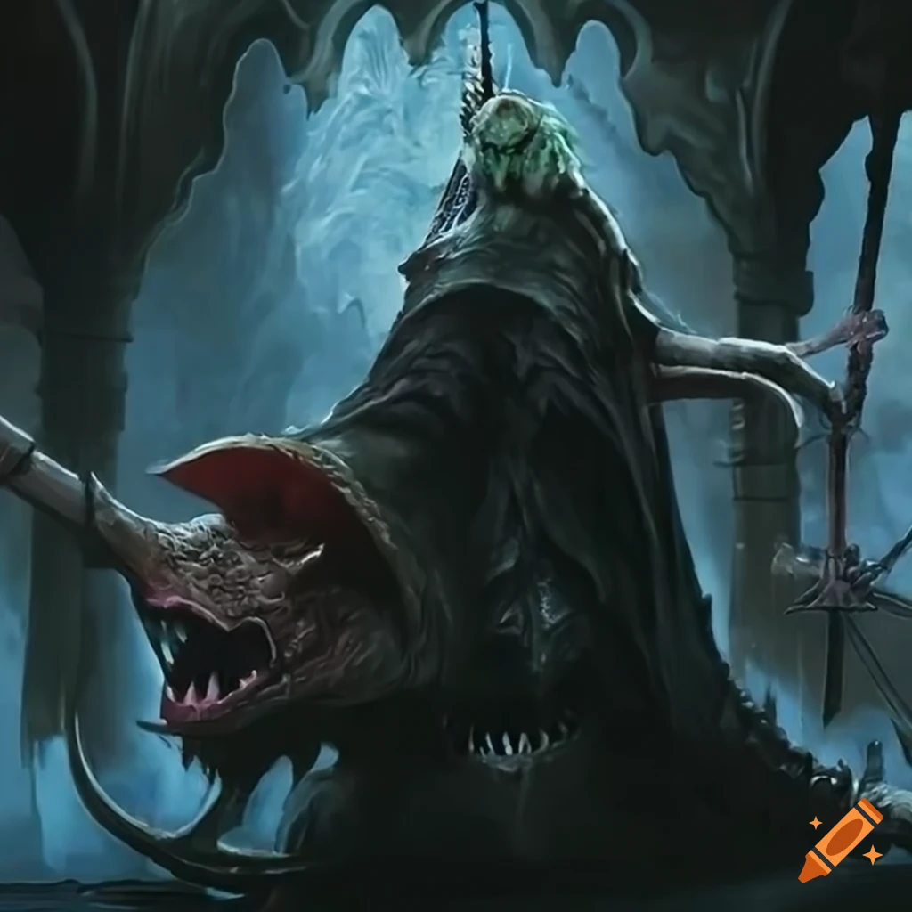 Evil rat lord fleet leader from Magic: The Gathering on Craiyon