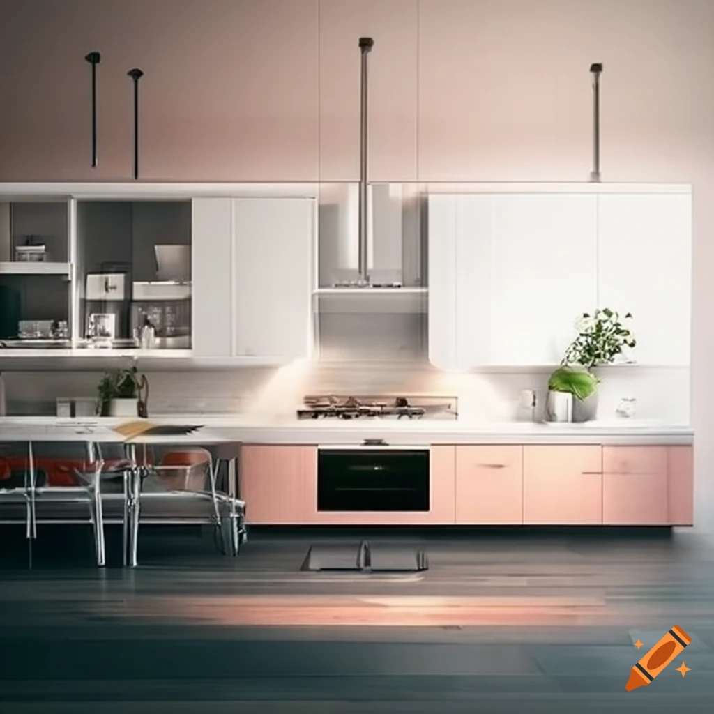 Innovative kitchen design for seated cooking on Craiyon