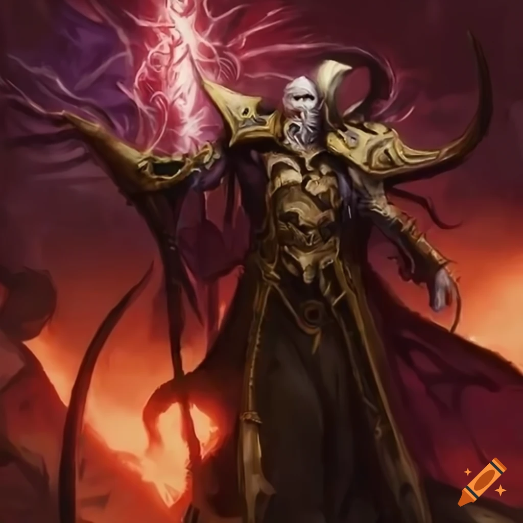 Nazurl corruptor of flesh, cyborg wizard emperor from Magic: The ...