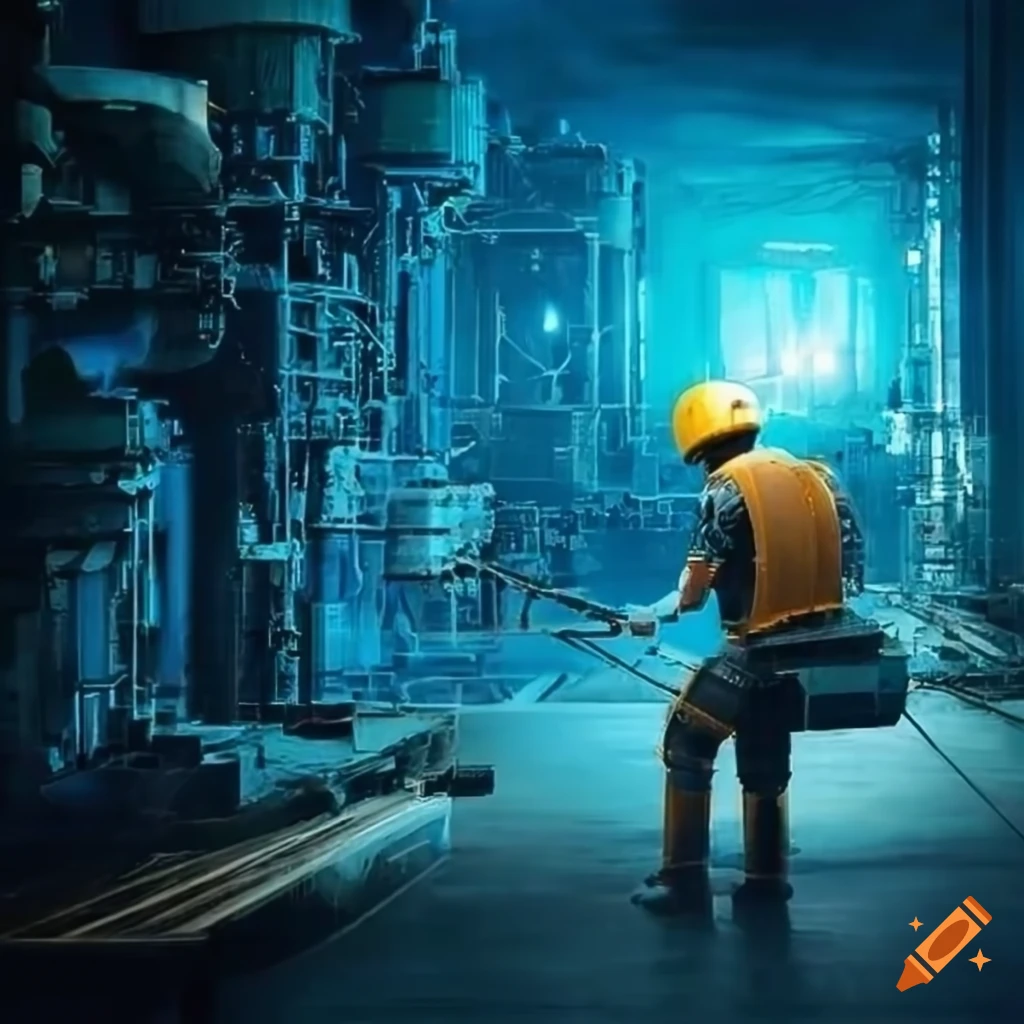 Industrial engineering and maintenance formation wallpaper on Craiyon