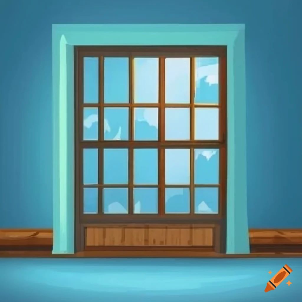 Cartoonish illustration of a room with wooden floors and visible ...