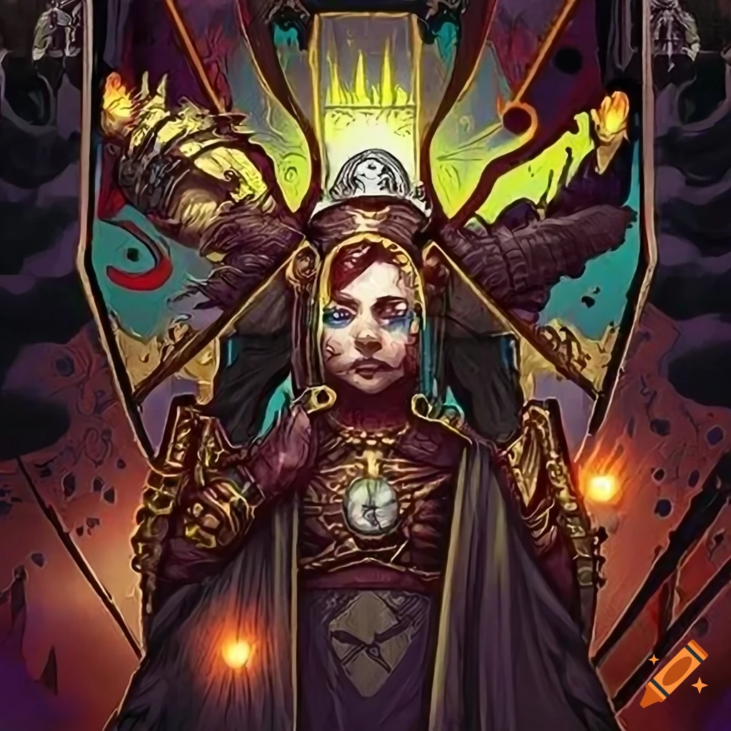 Tarot Card: The Fool with Warhammer 40k Theme, depicting beginnings ...