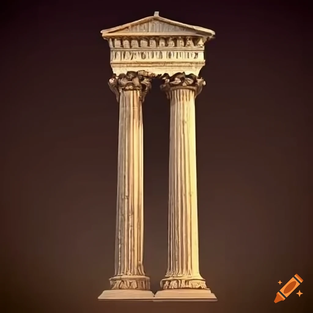 Ancient greek columns on Craiyon