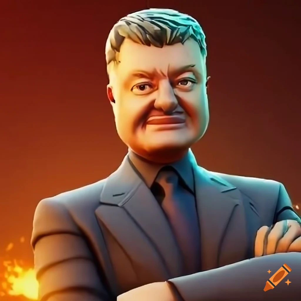 Fortnite character resembling former Ukrainian President Petro ...