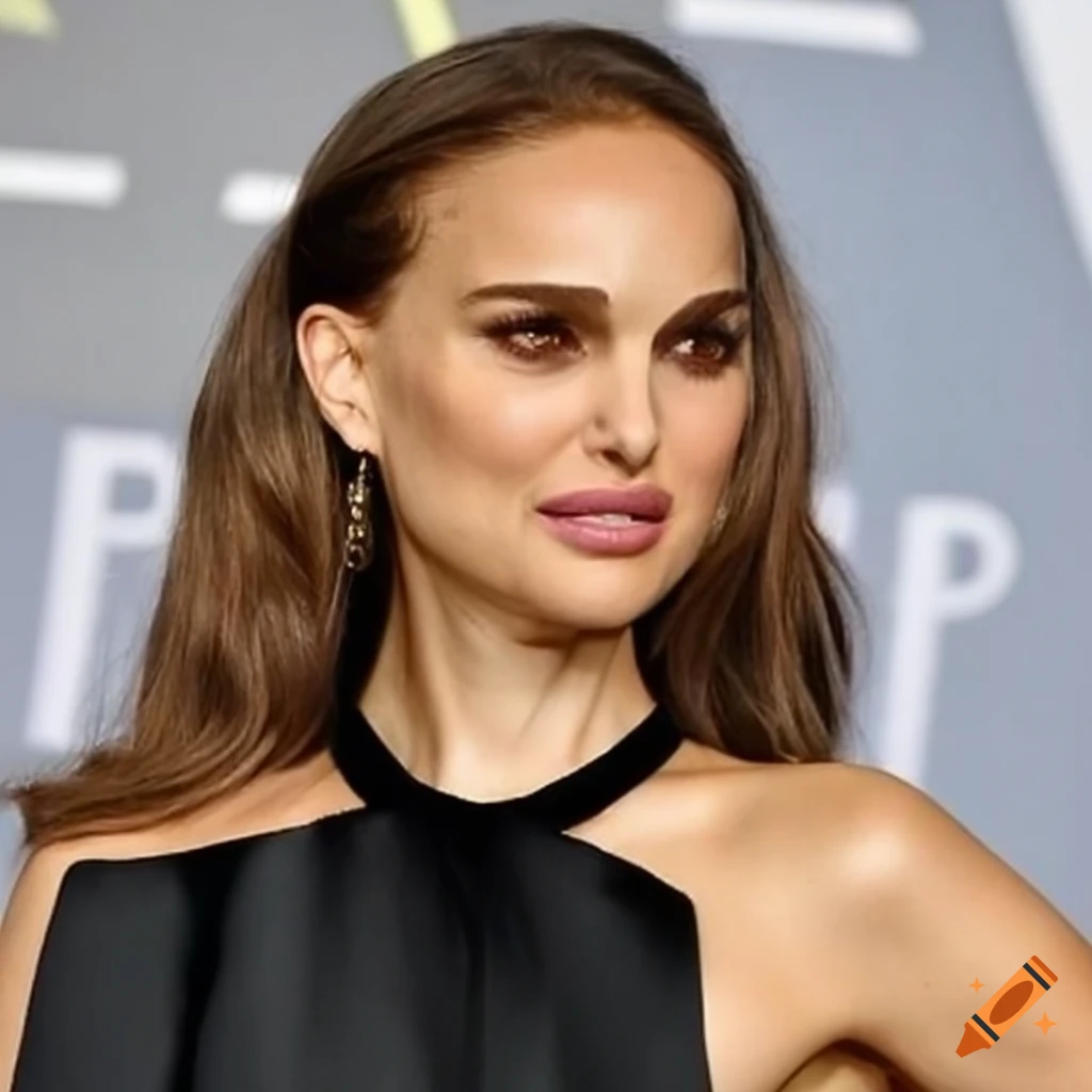 Runway model resembling natalie portman on Craiyon