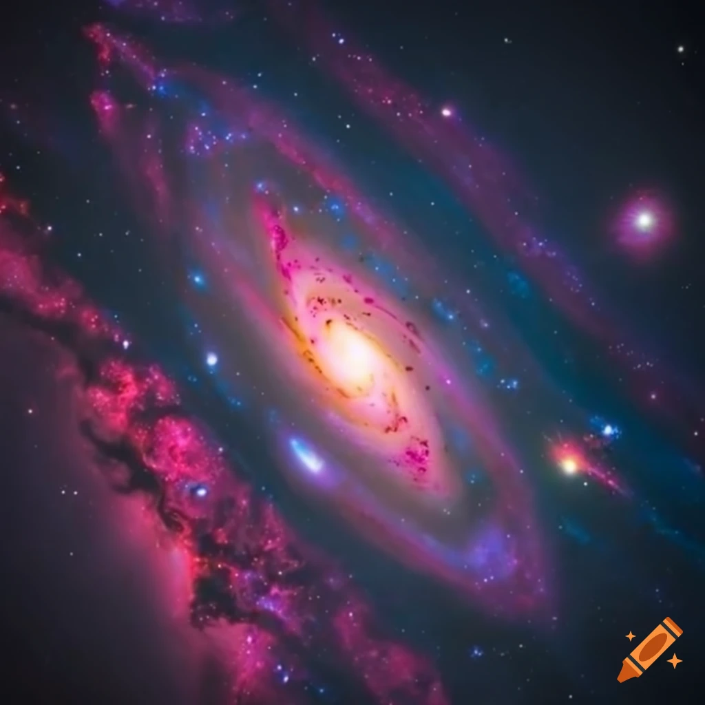 Beautiful galaxy in space on Craiyon