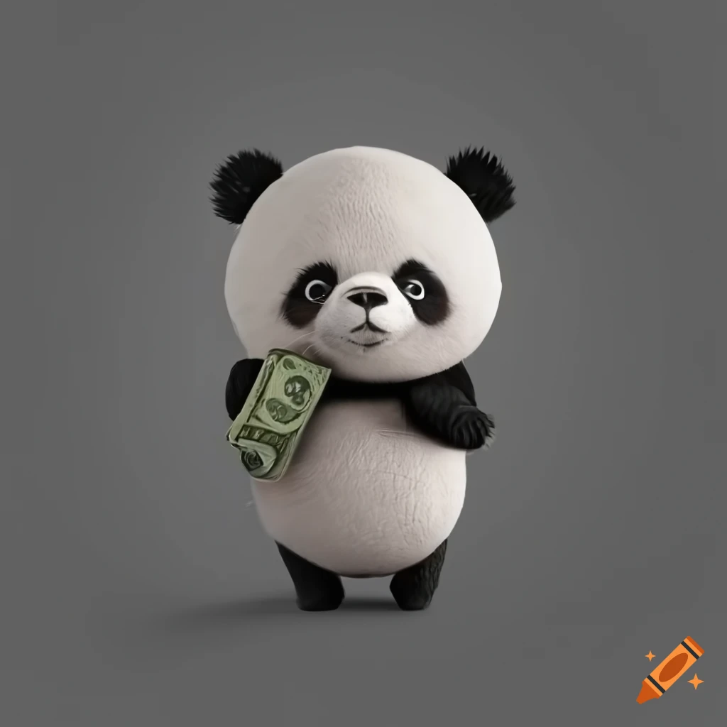 Money panda on Craiyon
