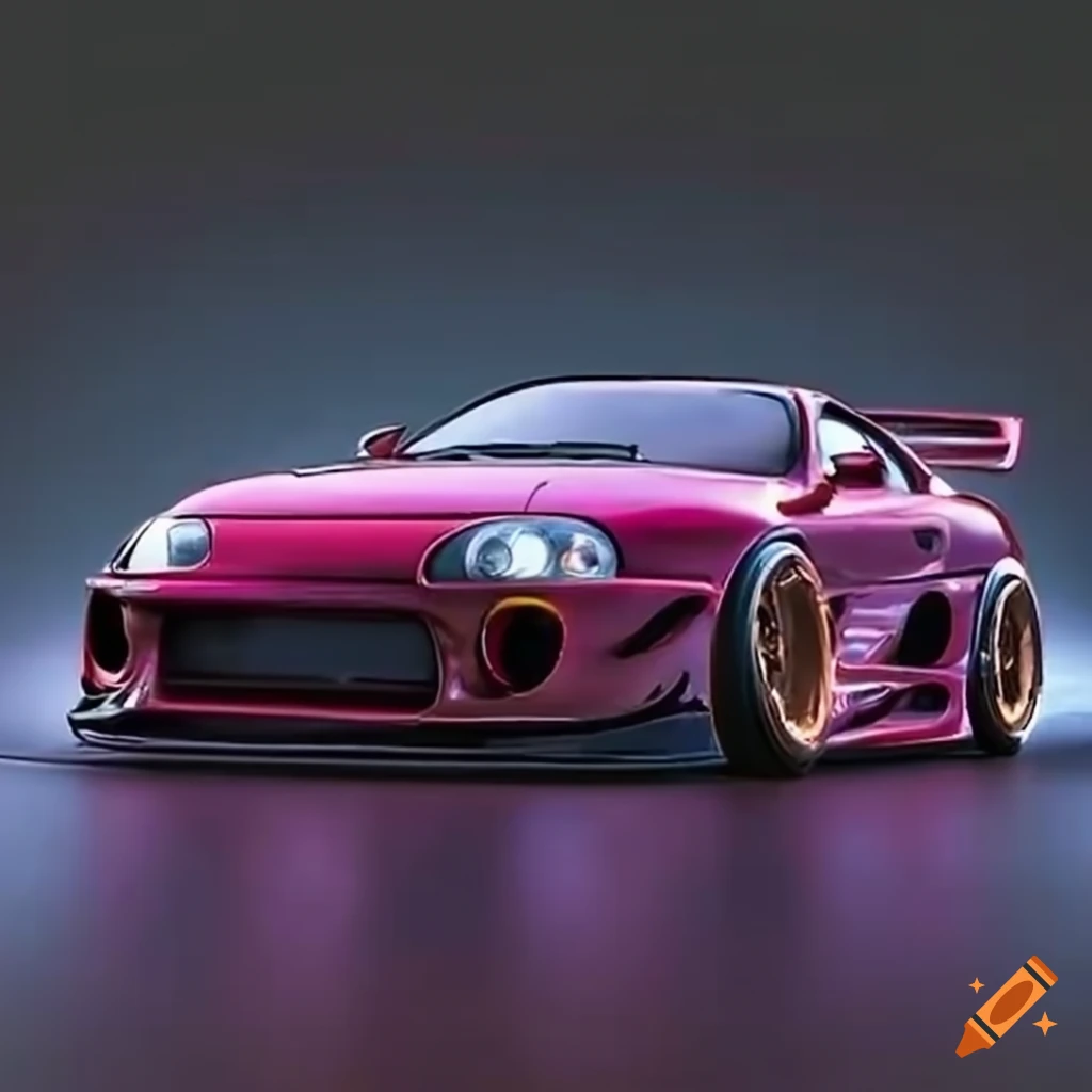 1998 Toyota Supra RZ with an impressive bodykit on Craiyon