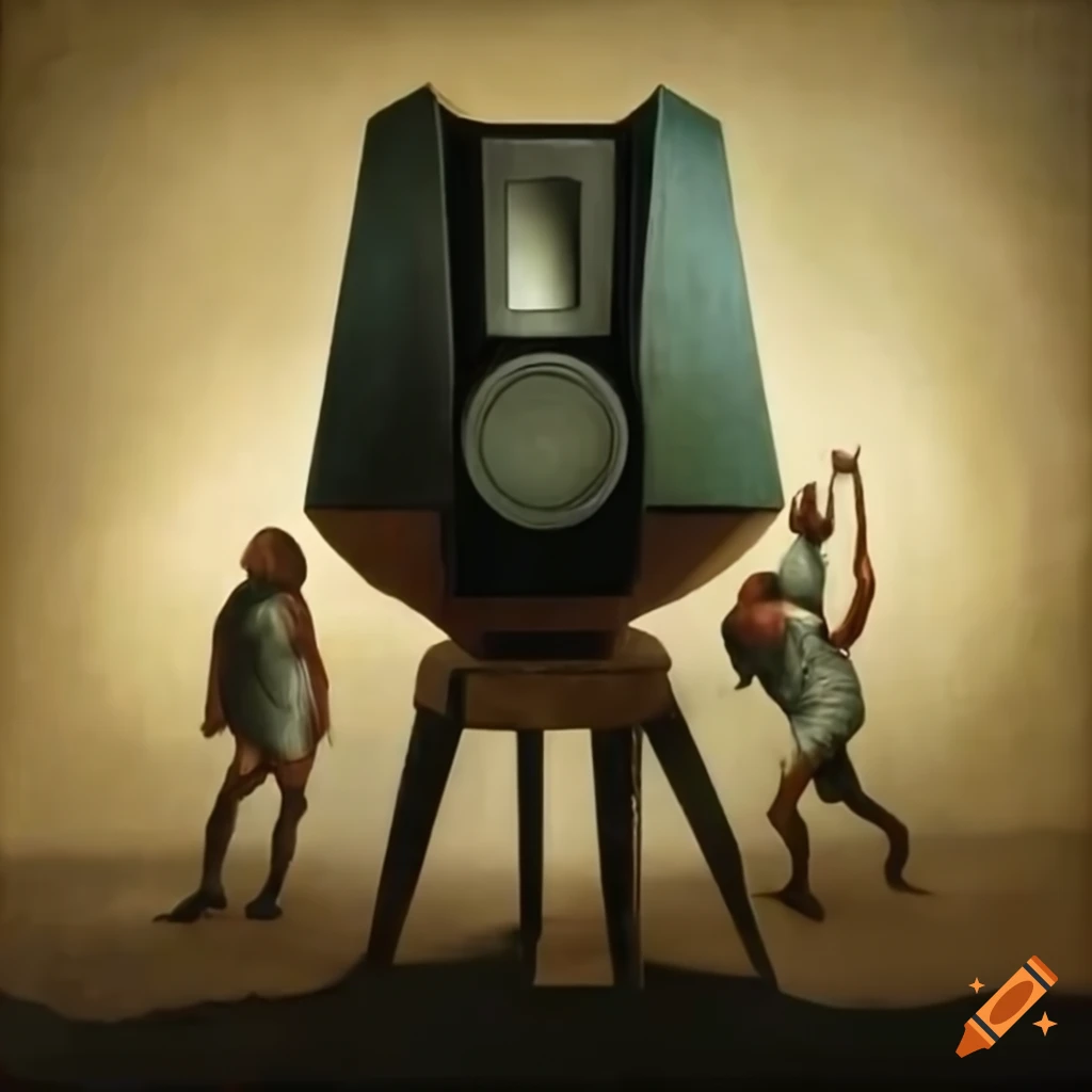 Hyperrealistic Hieronymus Bosch painting of people and creatures at a ...