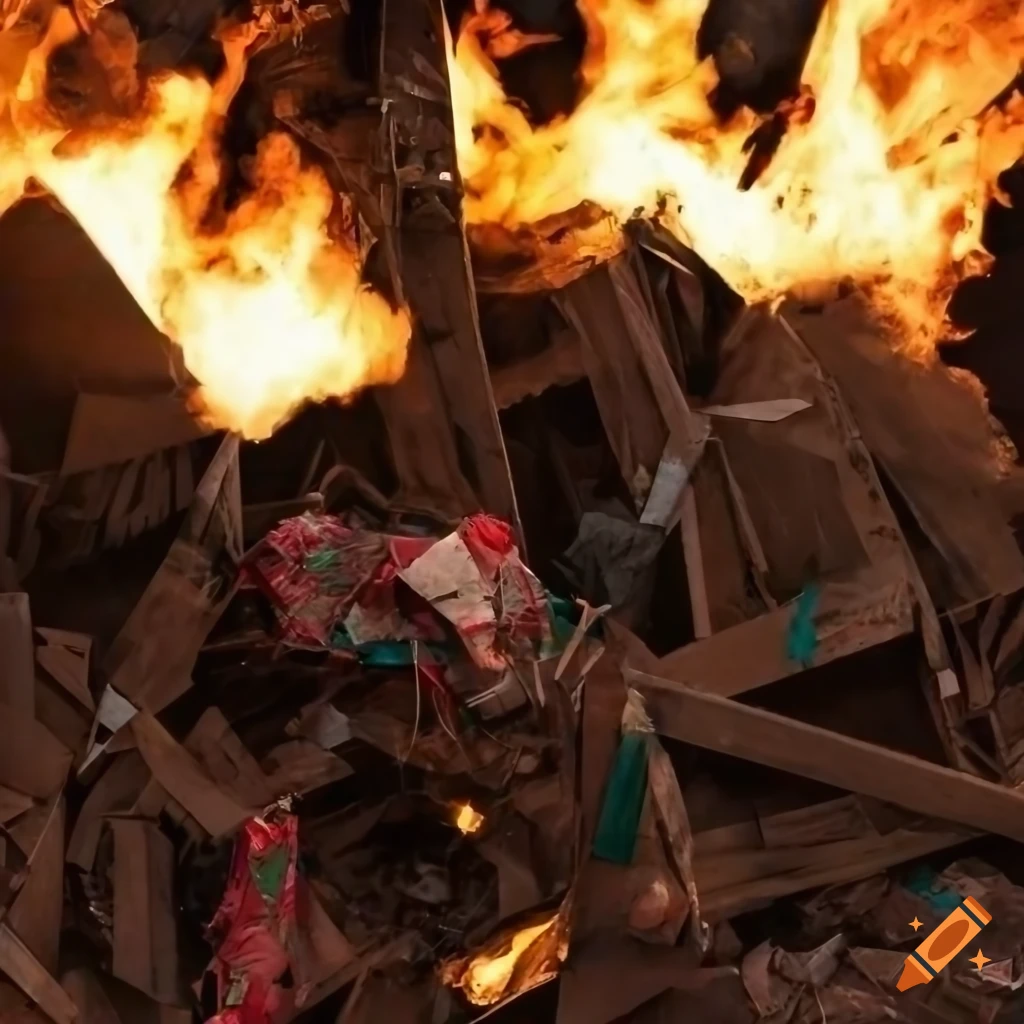Detail of traditional Hungarian clothes entangled in chaos in a ...