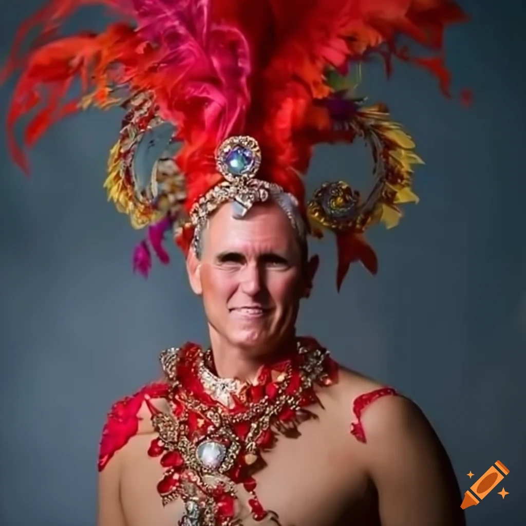 Stunningly handsome vice president mike pence in vibrant red male samba ...