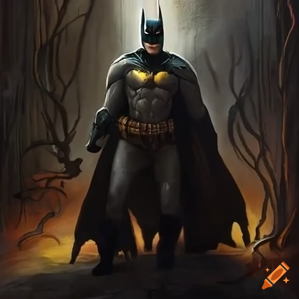 Batman ambushed by cloaked Zarkothian aliens on Craiyon