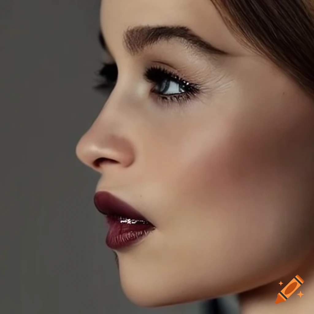 Curvy model resembling emilia clarke on Craiyon