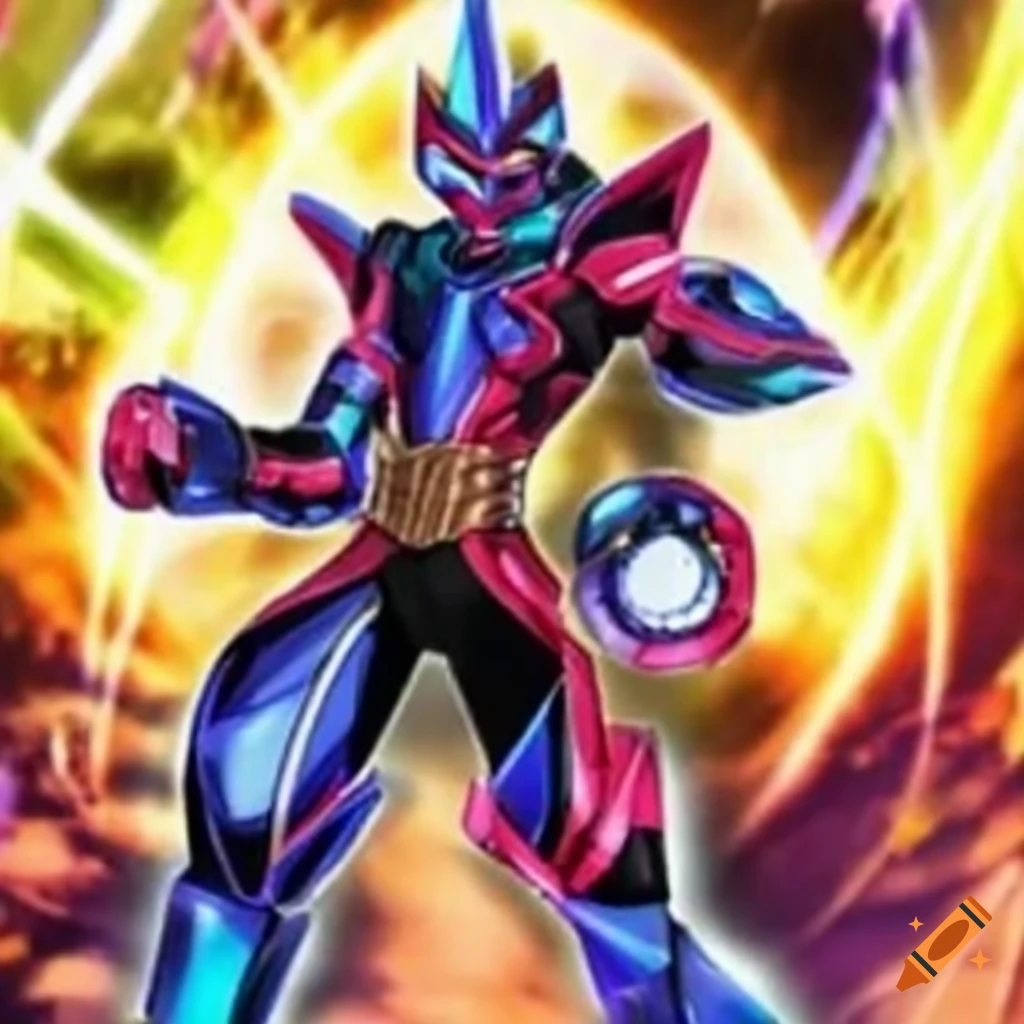 Masked HERO Rainbow from Yu-Gi-Oh on Craiyon