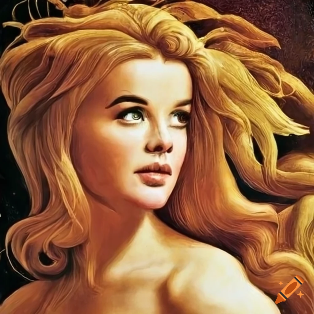 Ann-margret portrayed as the goddess venus inspired by botticelli on ...