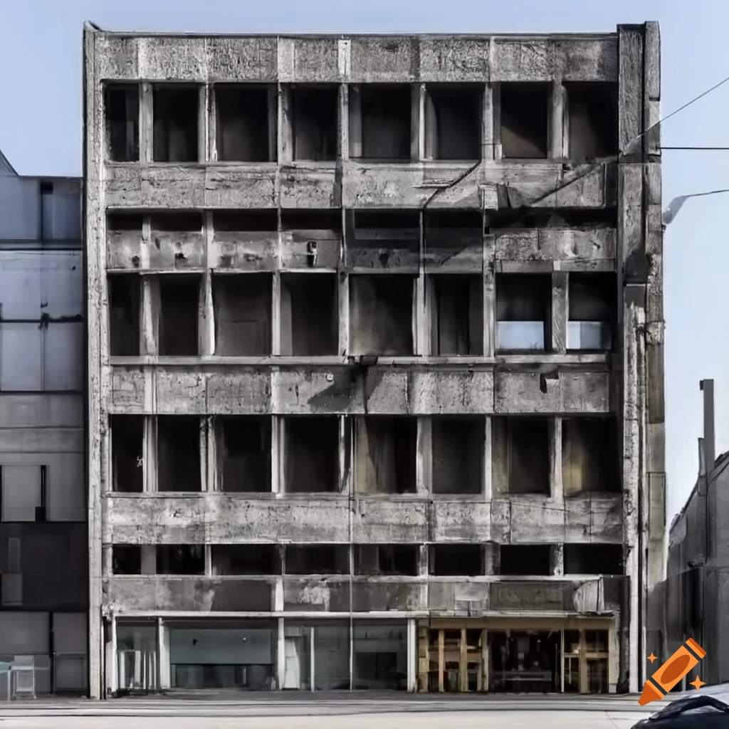 Flat, orthographic texture trimsheet of a storefront facade in ...
