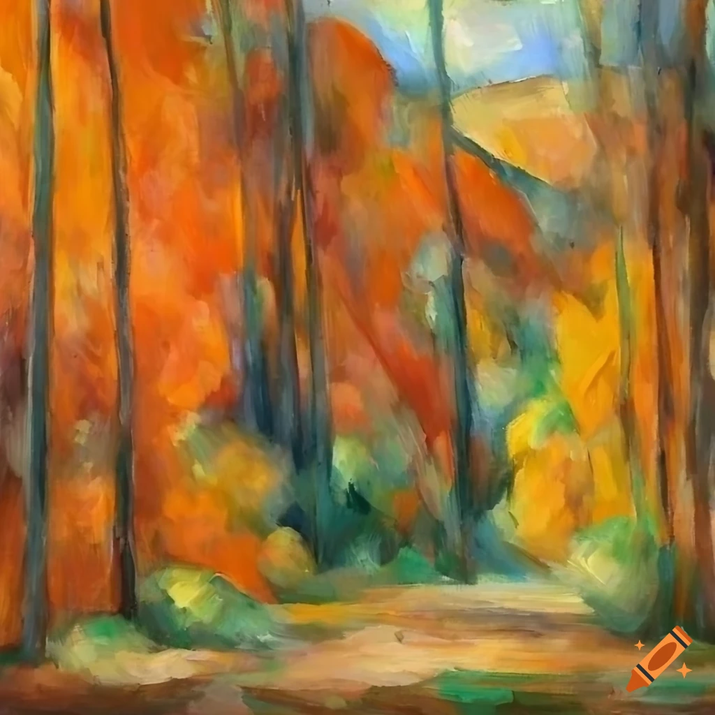 Walk in the woods showcasing fall colors of Western New York in Cezanne ...