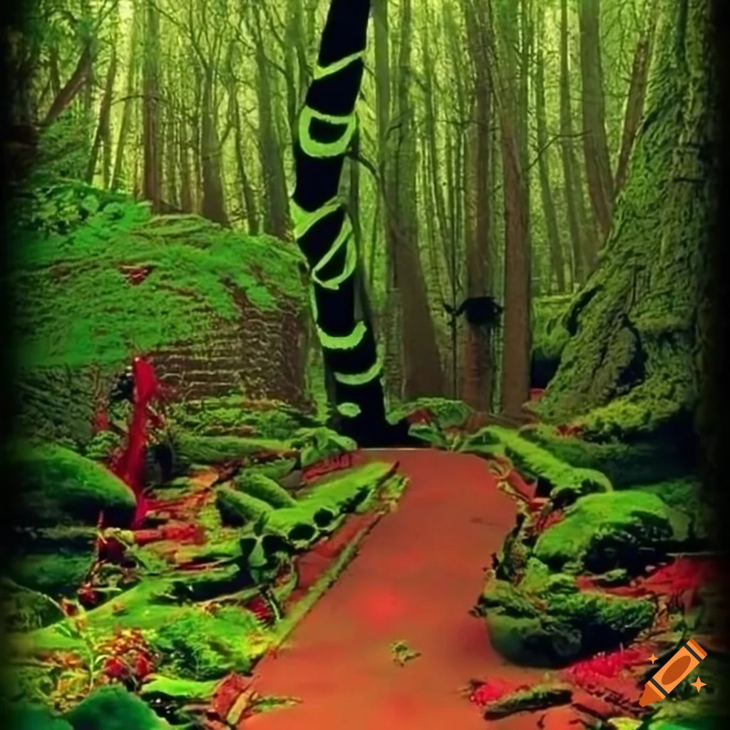 Stunning view of GeoCities EnchantedForest on Craiyon