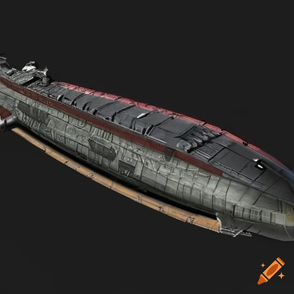 The revenant - dreadnought-class battle zeppelin with shiny metallic ...
