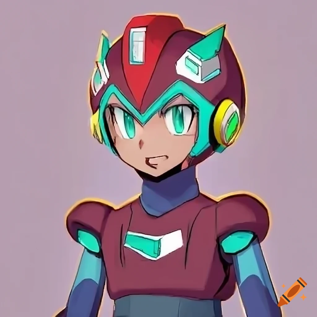 Male robotic vtuber inspired by zero from megaman x on Craiyon