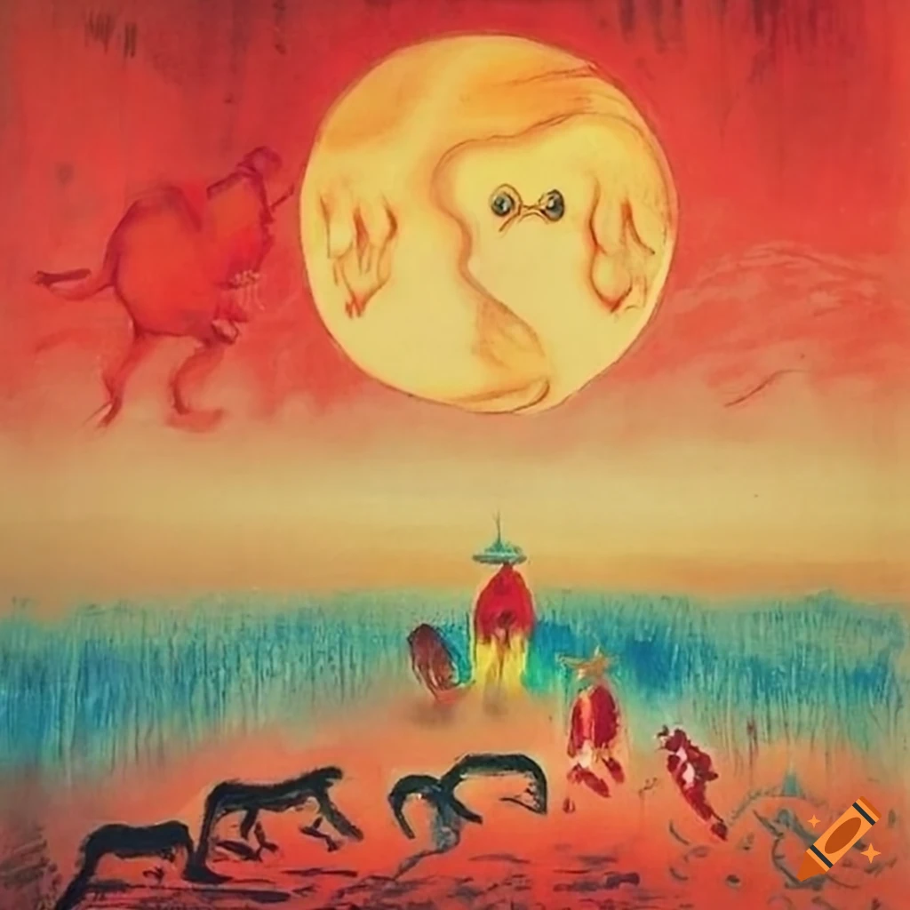 Native salish dancing animals and spirit masks in art style inspired by ...