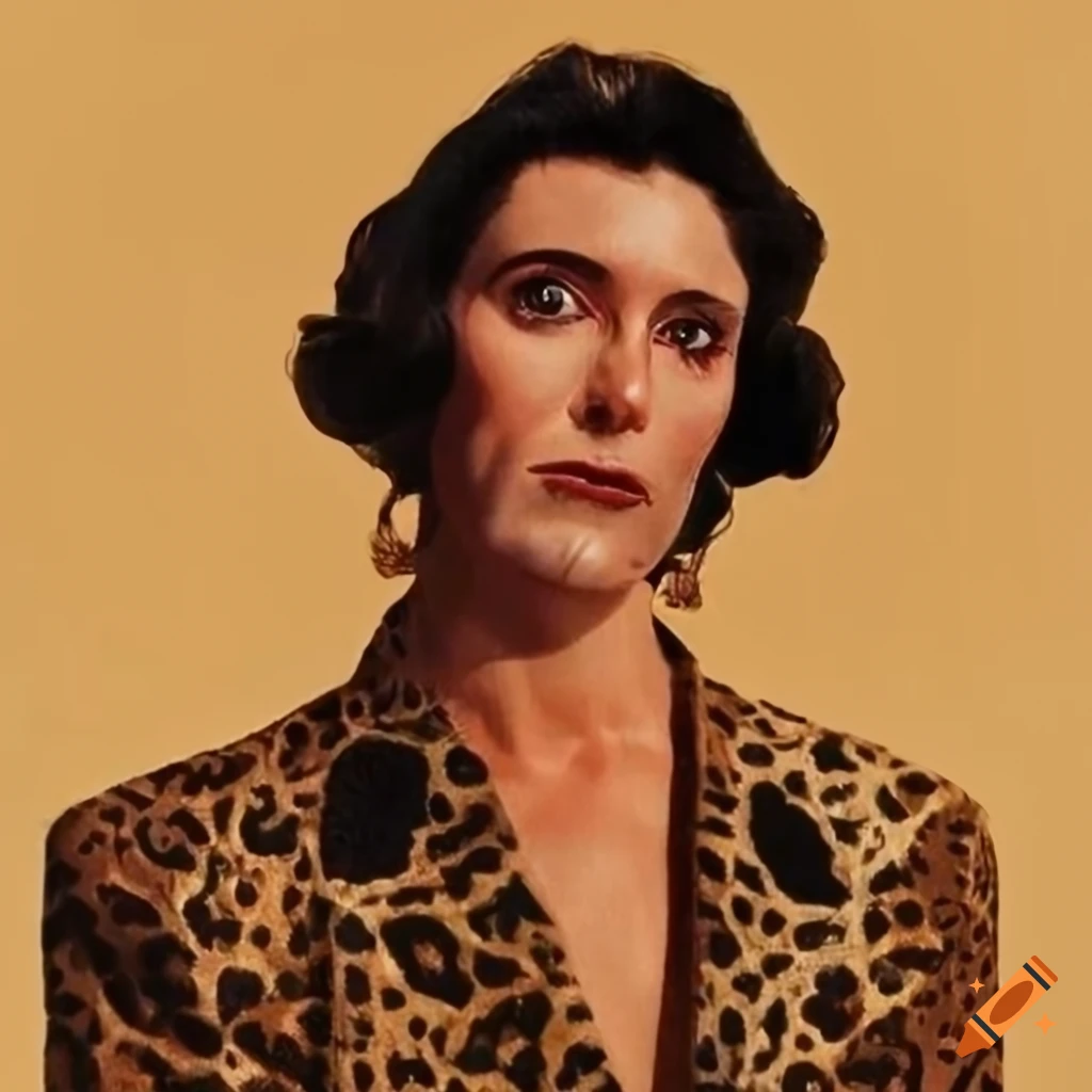 Vintage embroidered patch of Bryan Ferry in leopard skin suit from 1974 ...