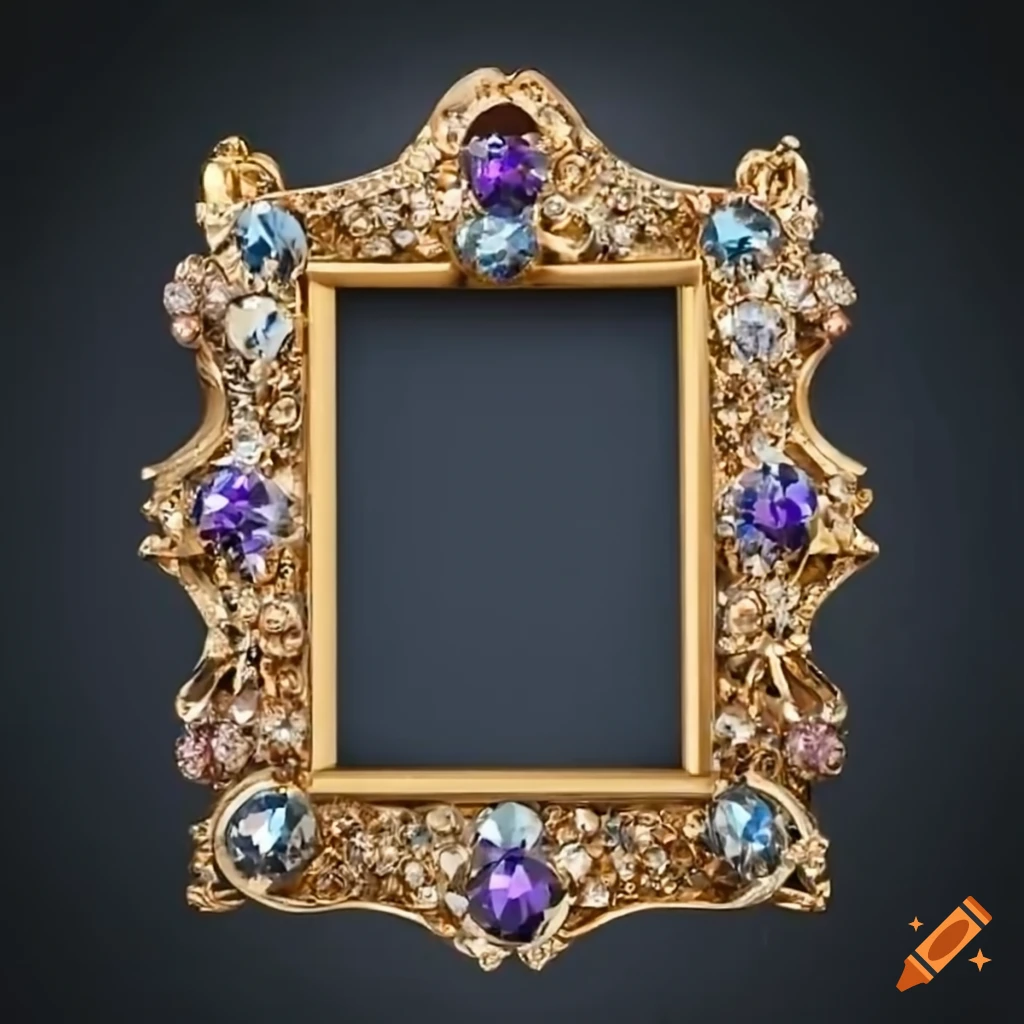 Exquisite jewel frame on Craiyon