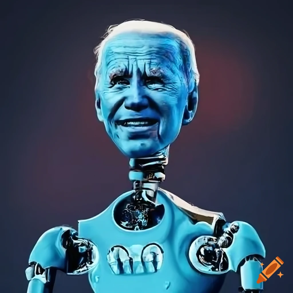 Half-robot, half joe biden on Craiyon
