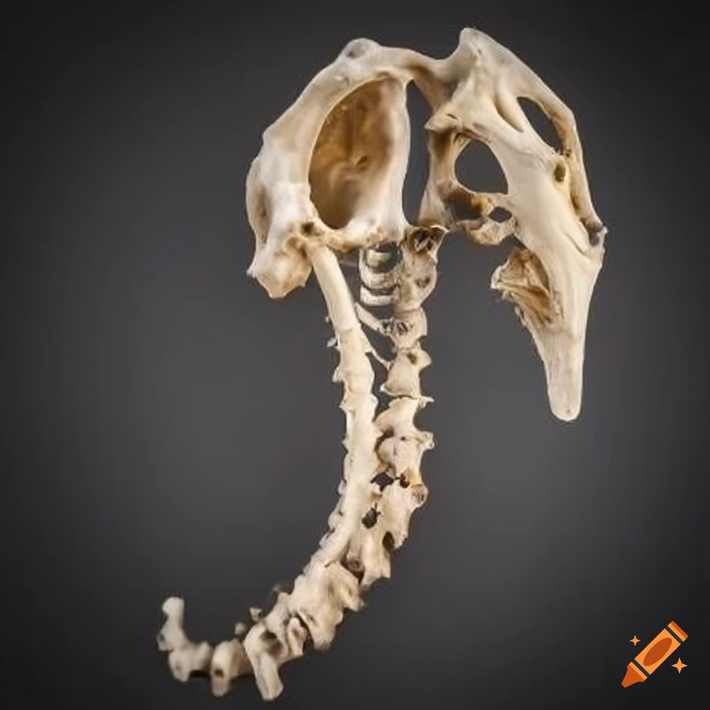 Strange animal bone fossils on Craiyon