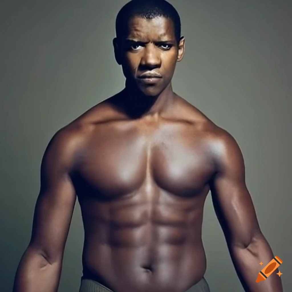 Muscular Denzel Washington on Craiyon