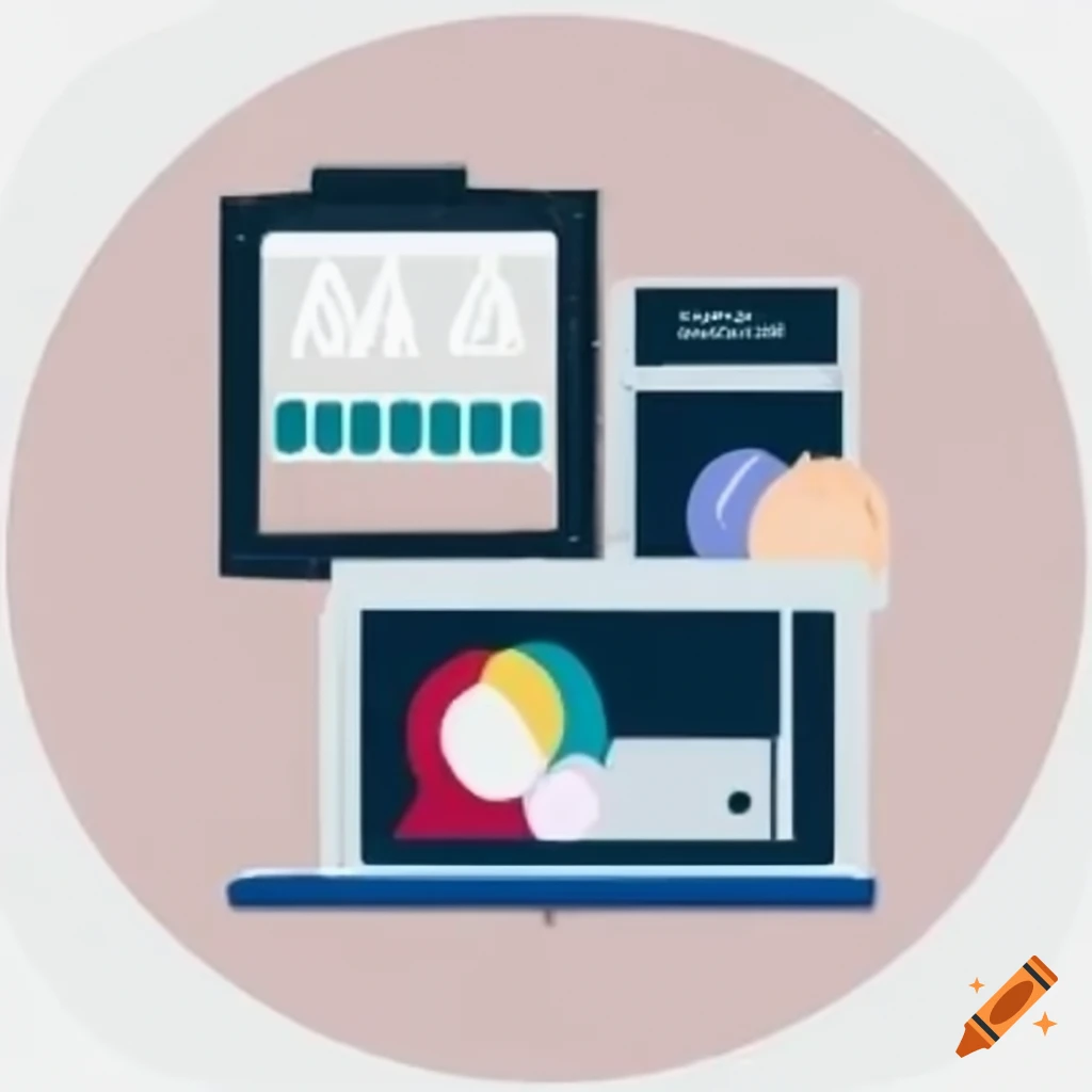 Person studying and practicing english skills on Craiyon