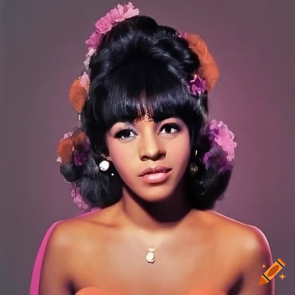 Estelle bennett of the ronettes in a sunset setting surrounded by wild ...