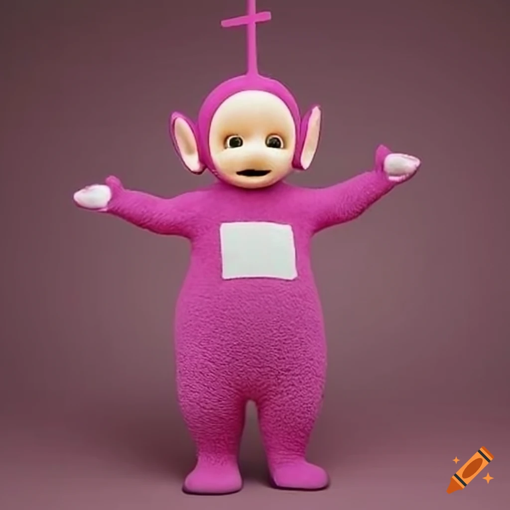 Pink teletubbies characters on Craiyon