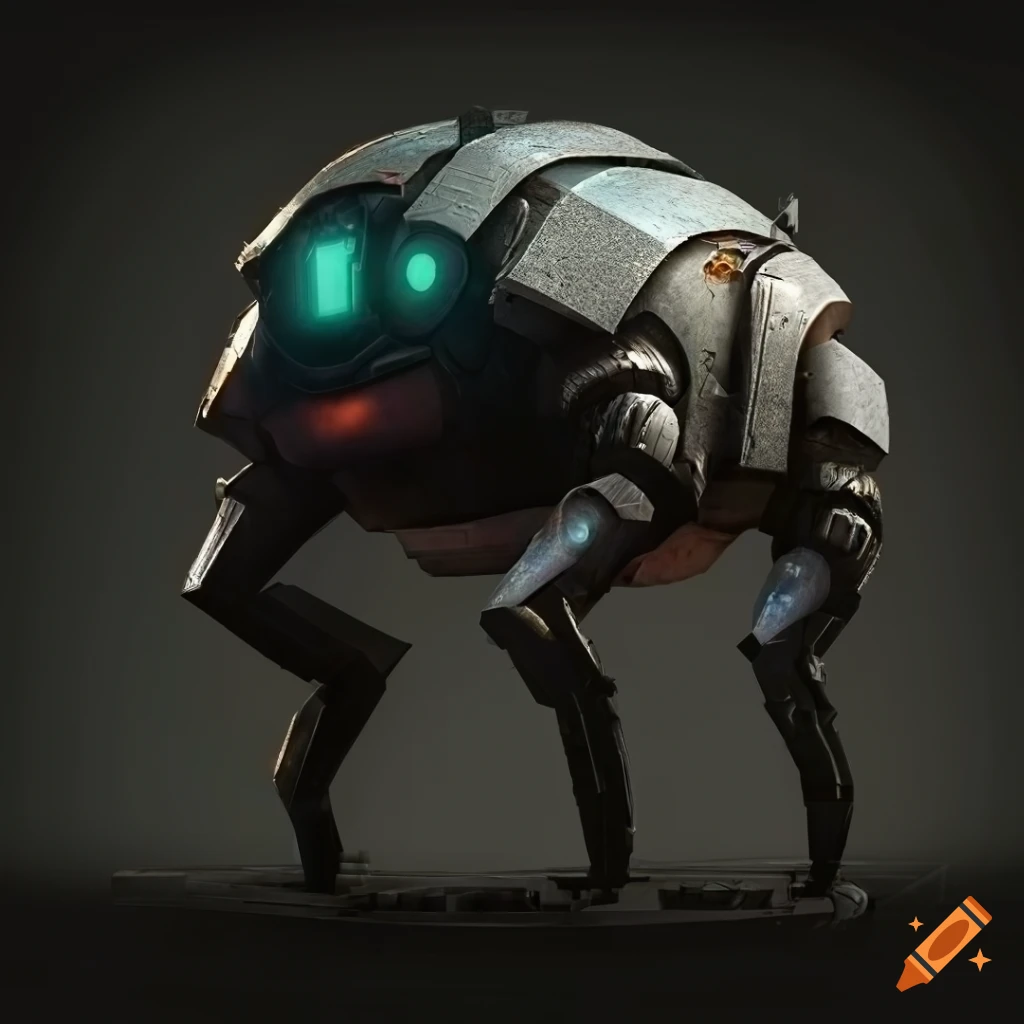 Sci-fi robot spider mobile base bunker on Craiyon