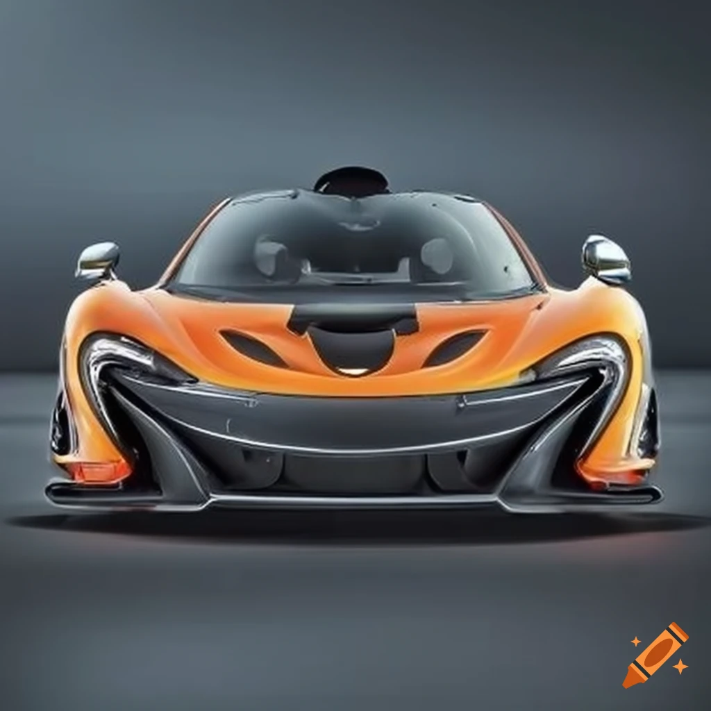 McLaren P1 inspired race car with upgraded lights and design on Craiyon