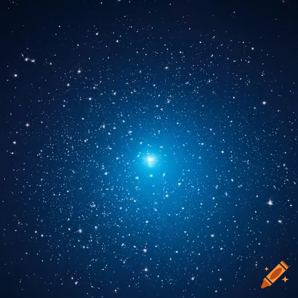 Beautiful night sky with lots of stars and a smiling big star on Craiyon