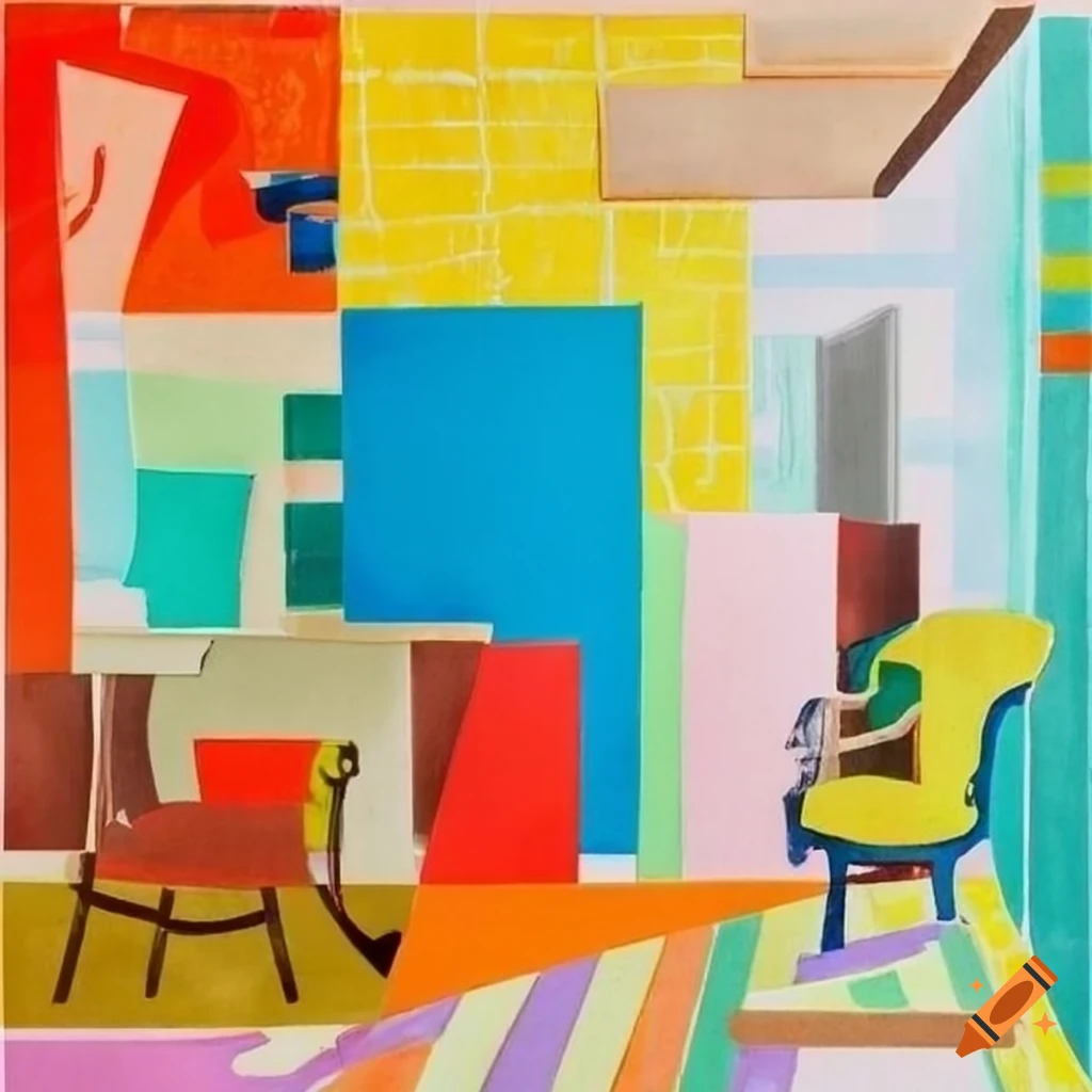 Artwork inspired by a Richard Hamilton collage featuring bright ...
