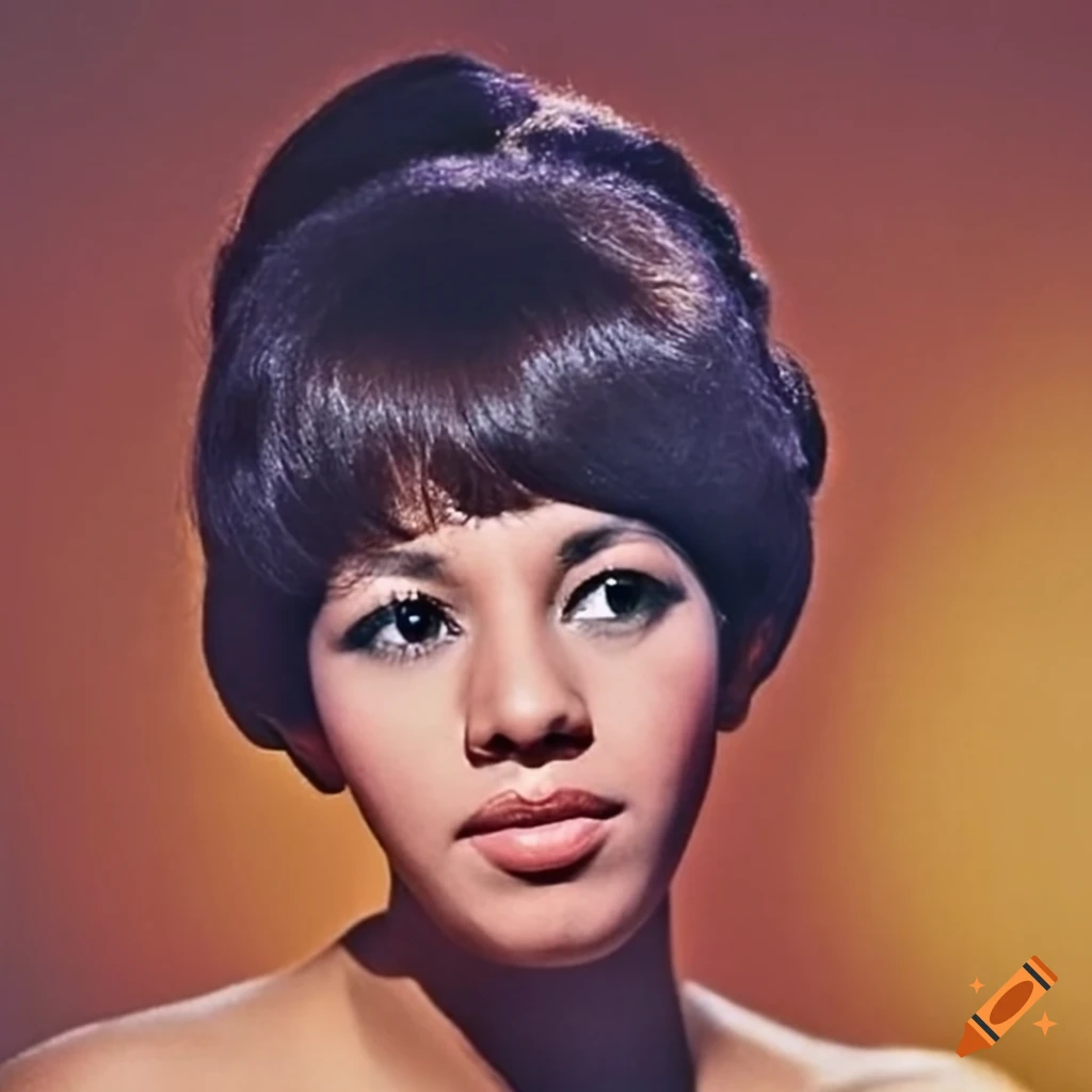 Estelle bennett of the ronettes in a sunset setting surrounded by ...