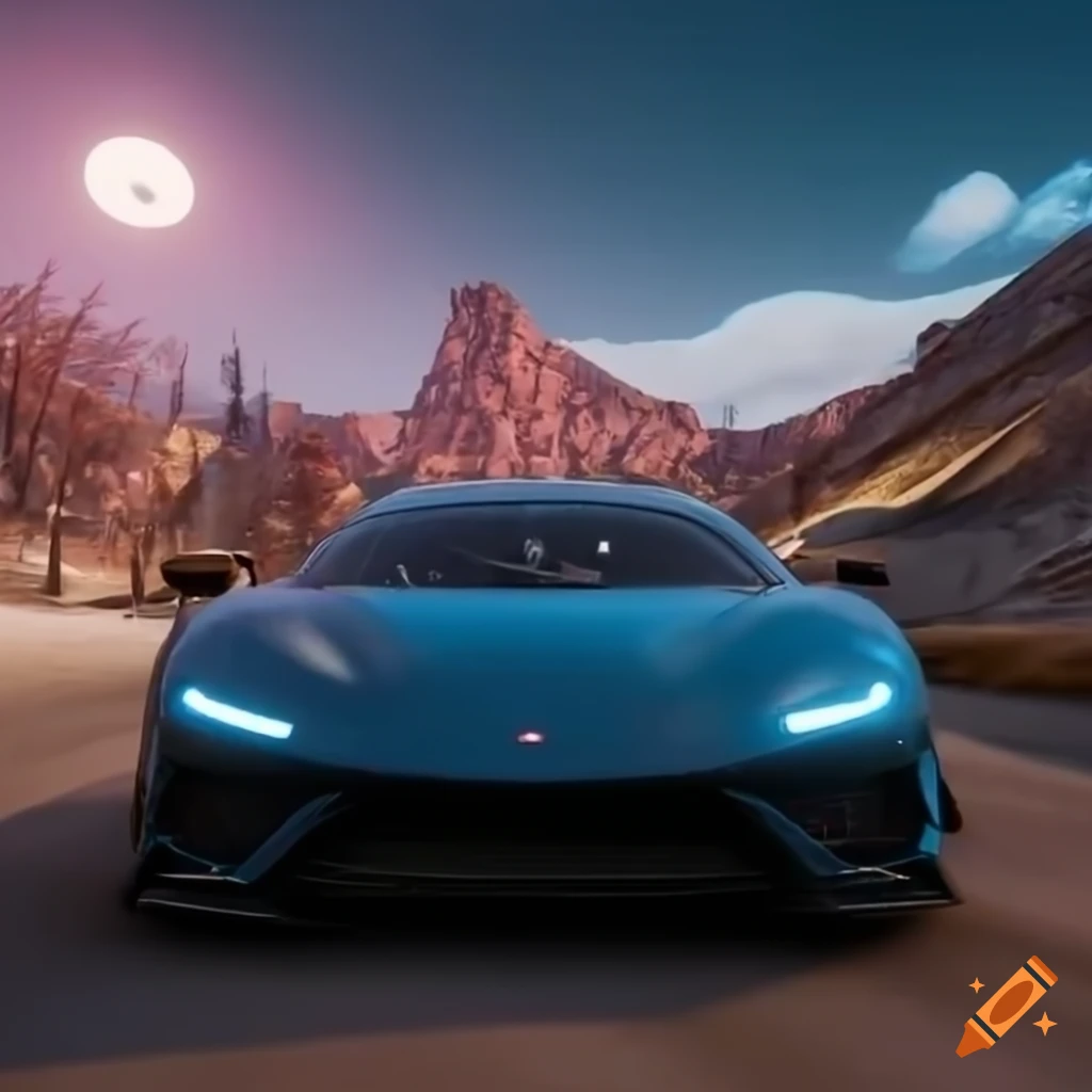 Eye-catching YouTube thumbnail for Forza Horizon 5 on Craiyon