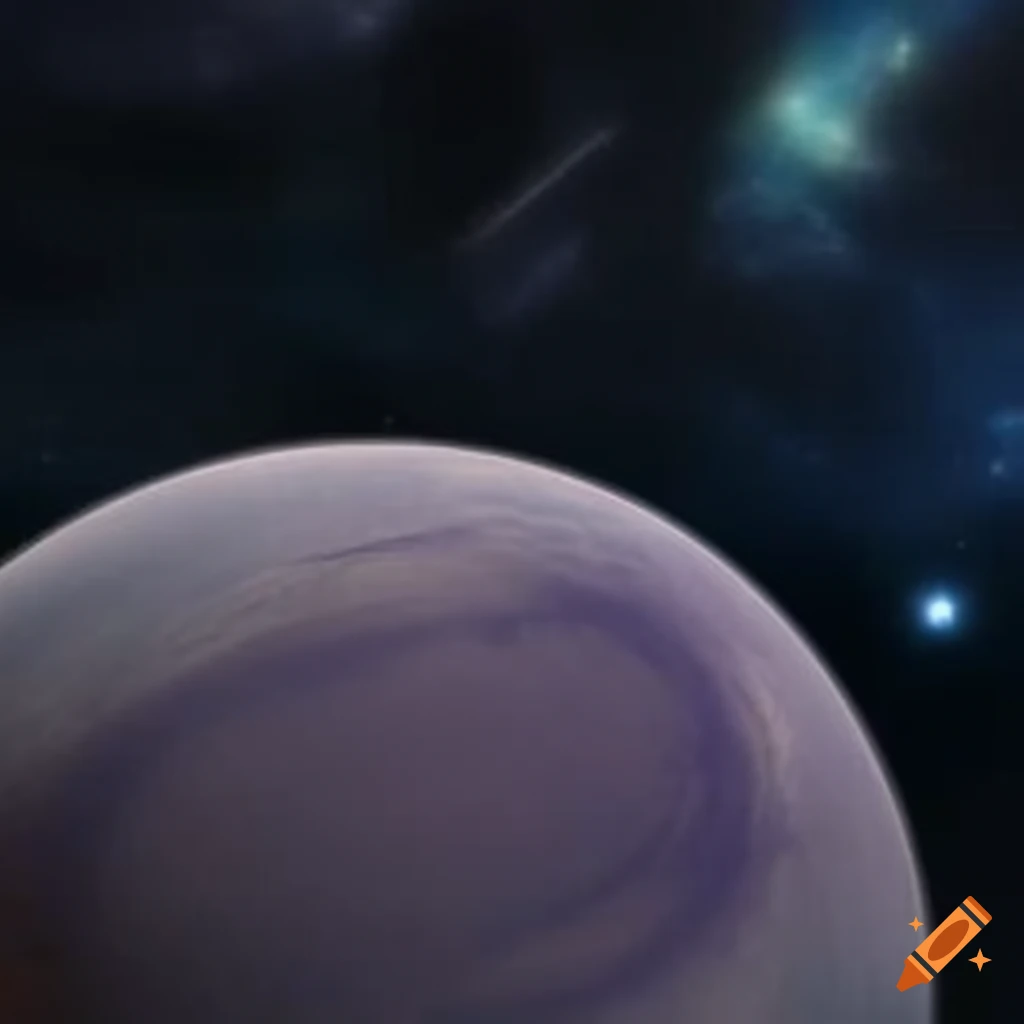 Mysterious planet in outer space on Craiyon