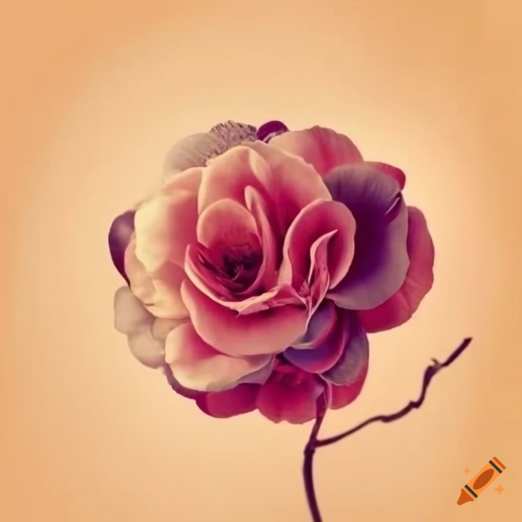 Vintage flower on Craiyon